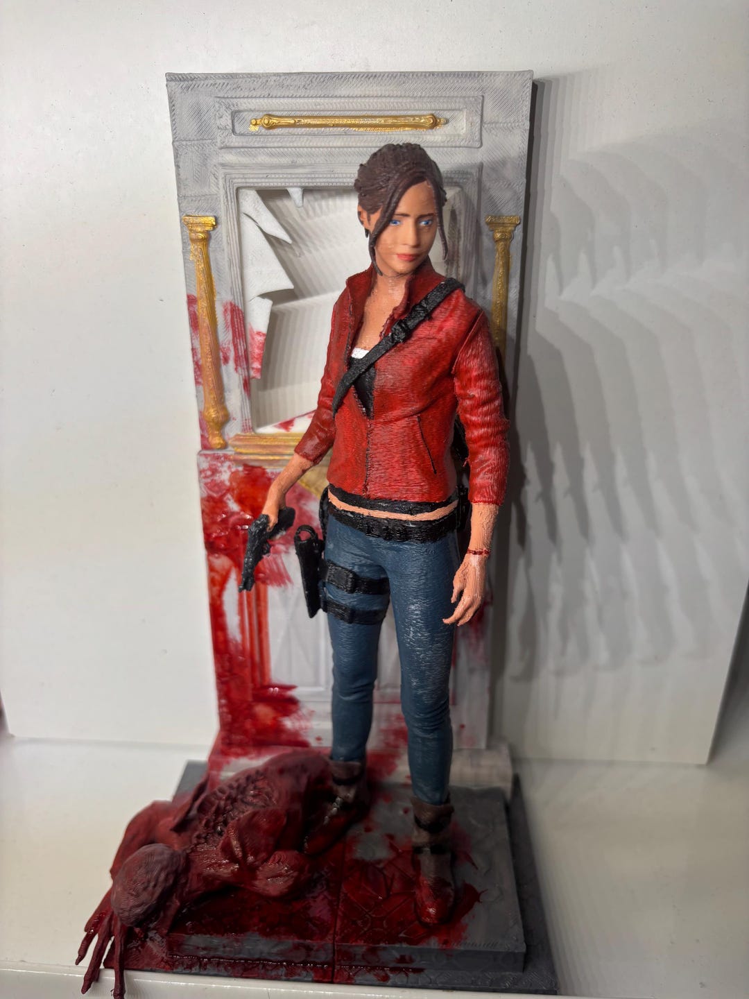 Resident Evil 2 Remake Claire Redfield Figure 3D Printed Leon Kennedy ...