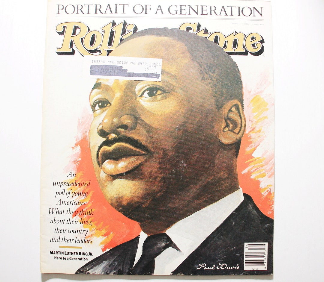 Martin Luther King Jr. - Vintage Rolling Stone Magazine - April 7 1988 ...