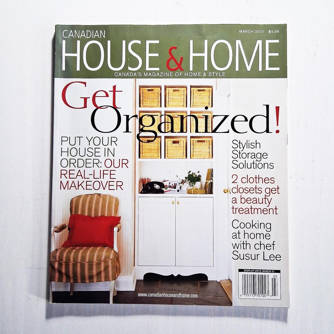 Vintage Canadian House & Home Decorating Magazine Get Organized! Decor ...