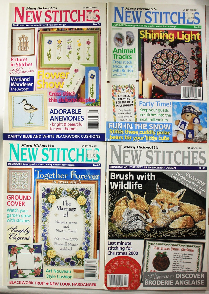 Choose New Stitches Magazine Mary Hickmott's Cross Stitch Patterns ...