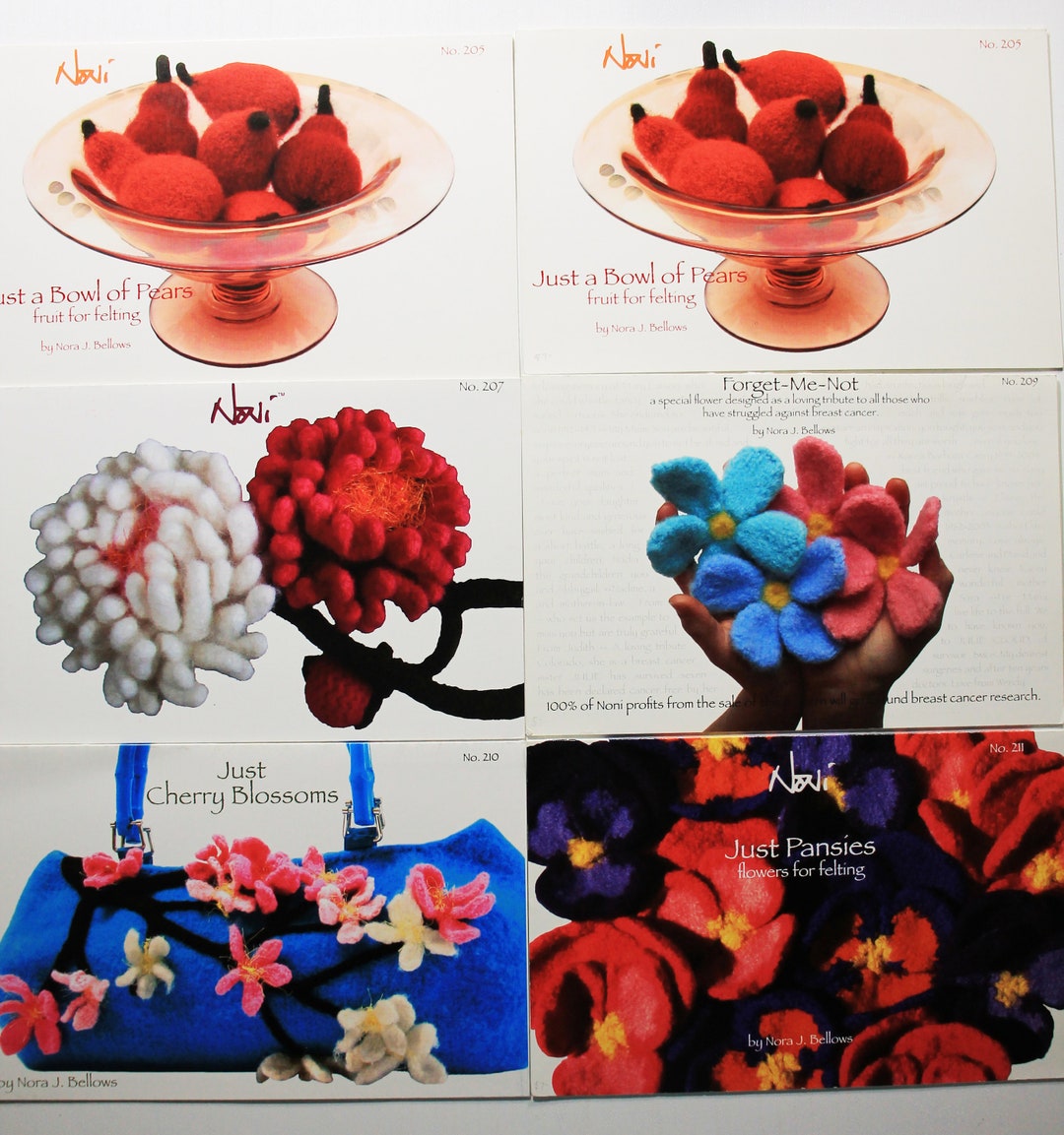 Choose NONI Felting Patterns Nora J. Bellows 205 207 209 210 211 - Etsy