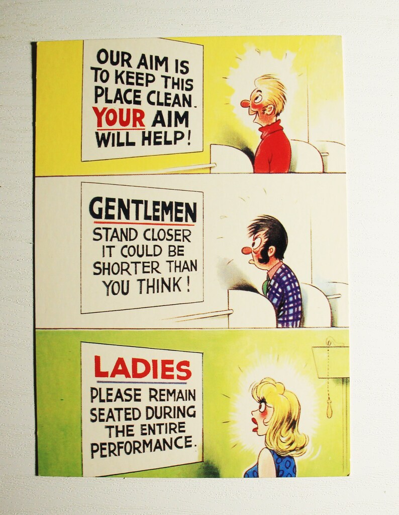 Vintage Bamforth Risque Humor Funny Seaside Comic Postcard Collection ...