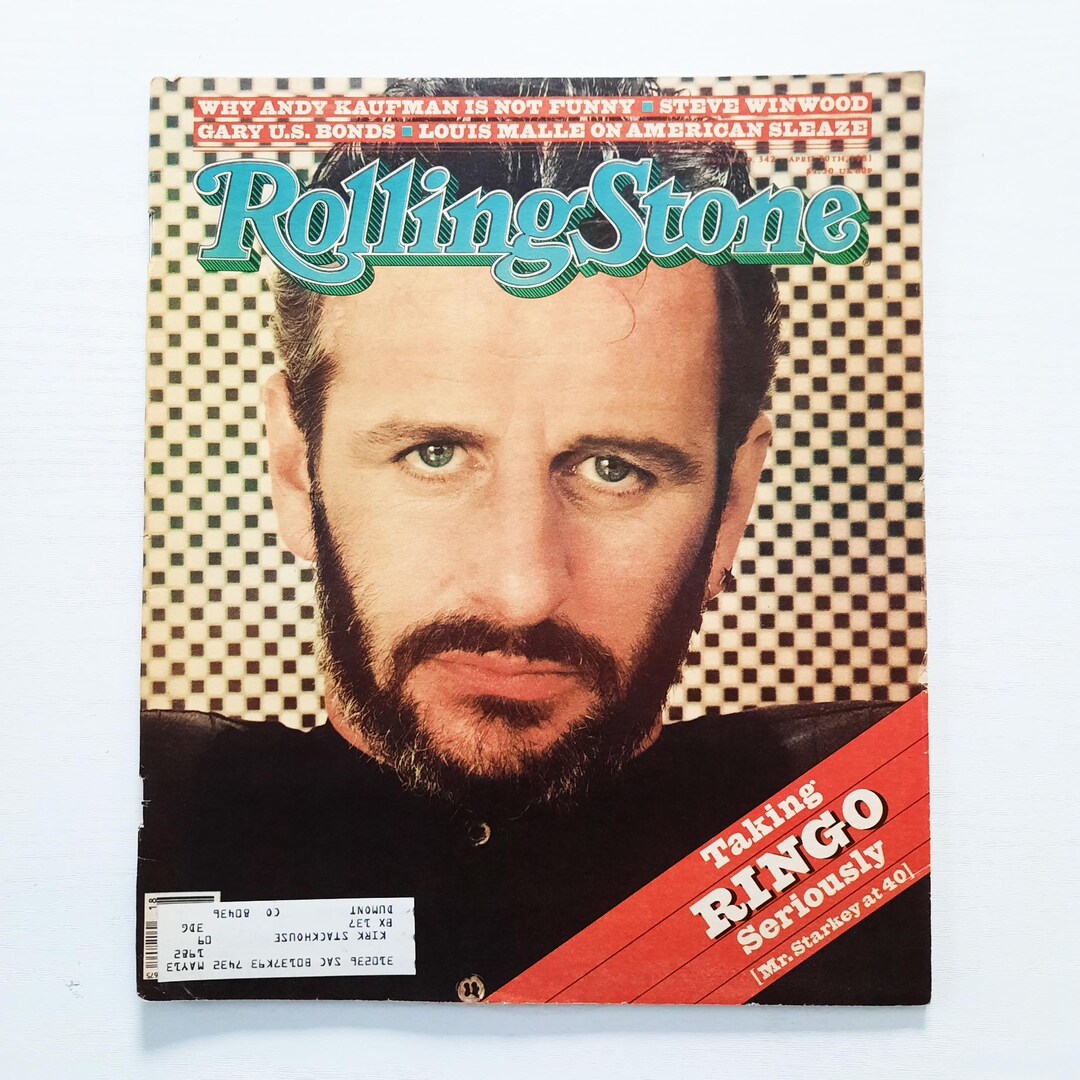 Vintage Rolling Stone Magazine, Ringo Starr, April 30 1981, Issue 342 - Etsy