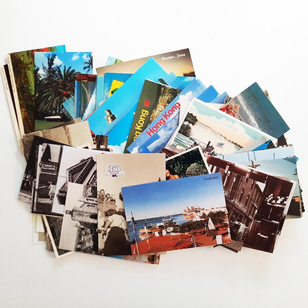 Lot Original Vintage Postcards 120+ Pc, Unused, Random Locations ...