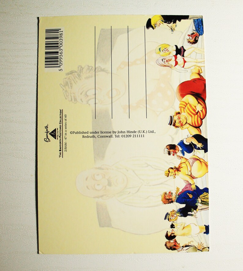 Vintage Bamforth Policewoman Rude Drunk Knickers Humor Funny Seaside ...