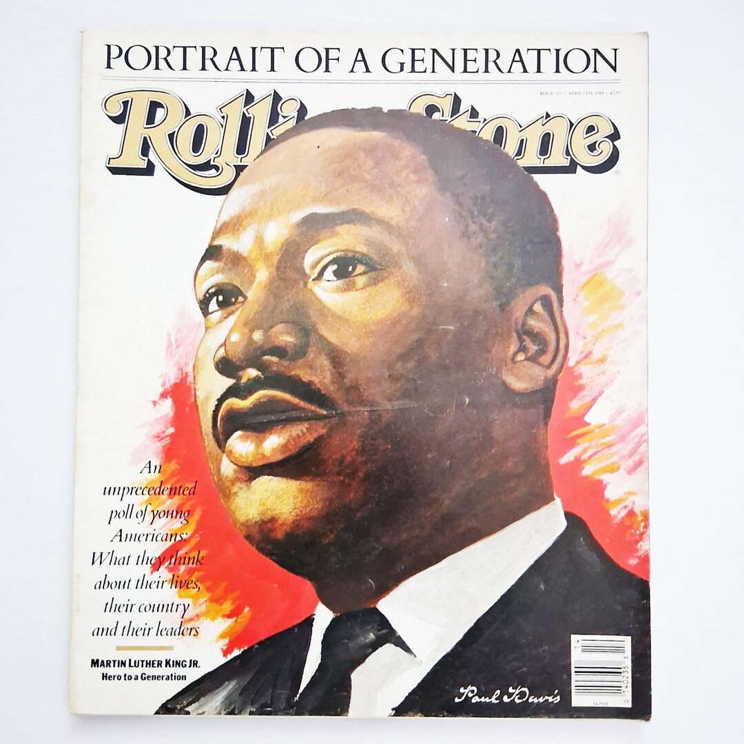 Martin Luther King Jr., Vintage Rolling Stone Magazine, April 7 1988 ...