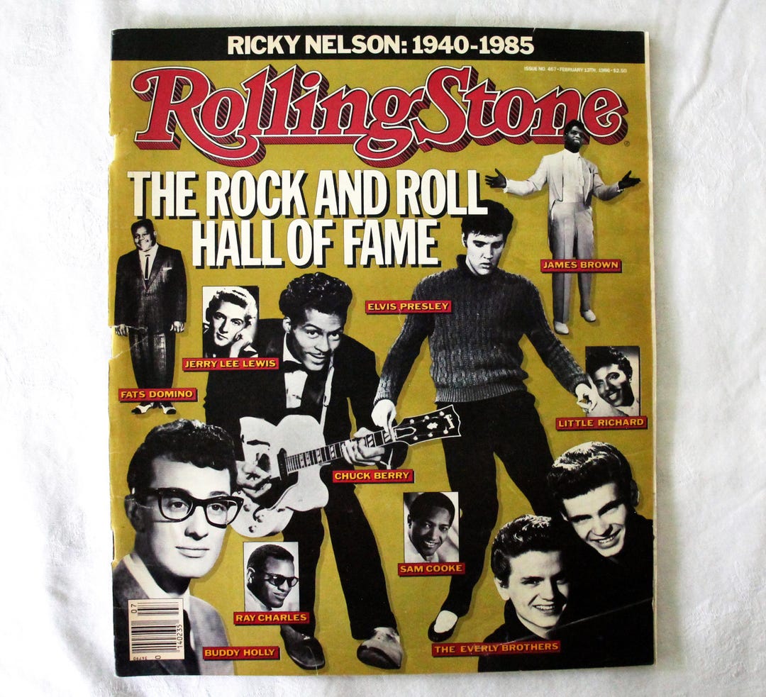 Vintage Rolling Stone Magazine, Rock and Roll Hall of Fame Cover ...