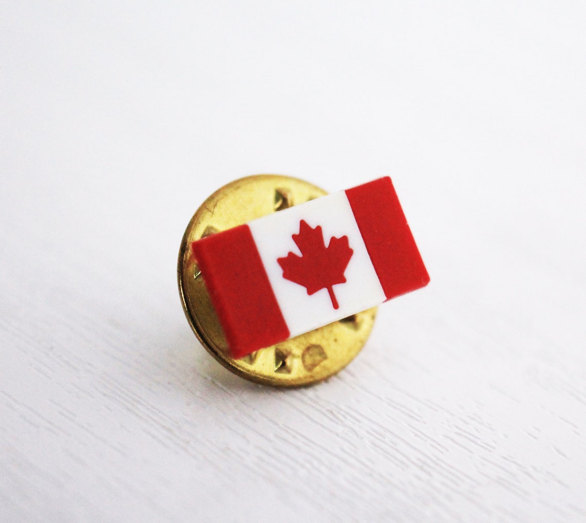 Canadian Flag Pin, Maple Leaf Canada Lapel Pin, Backpack Pin, Jacket ...