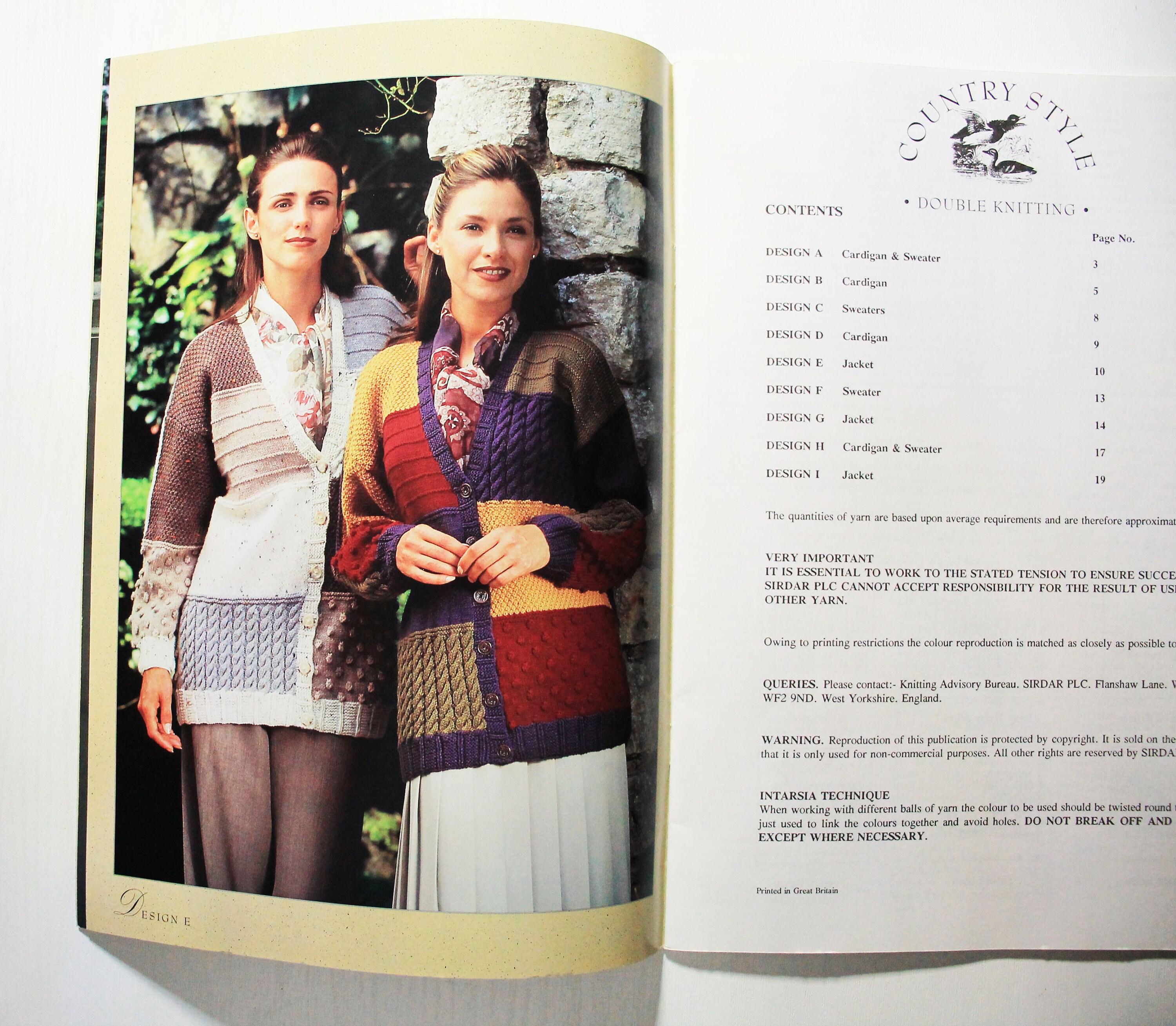 SIRDAR Knitting Patterns Country Style Double Knitting Book 245 - Etsy