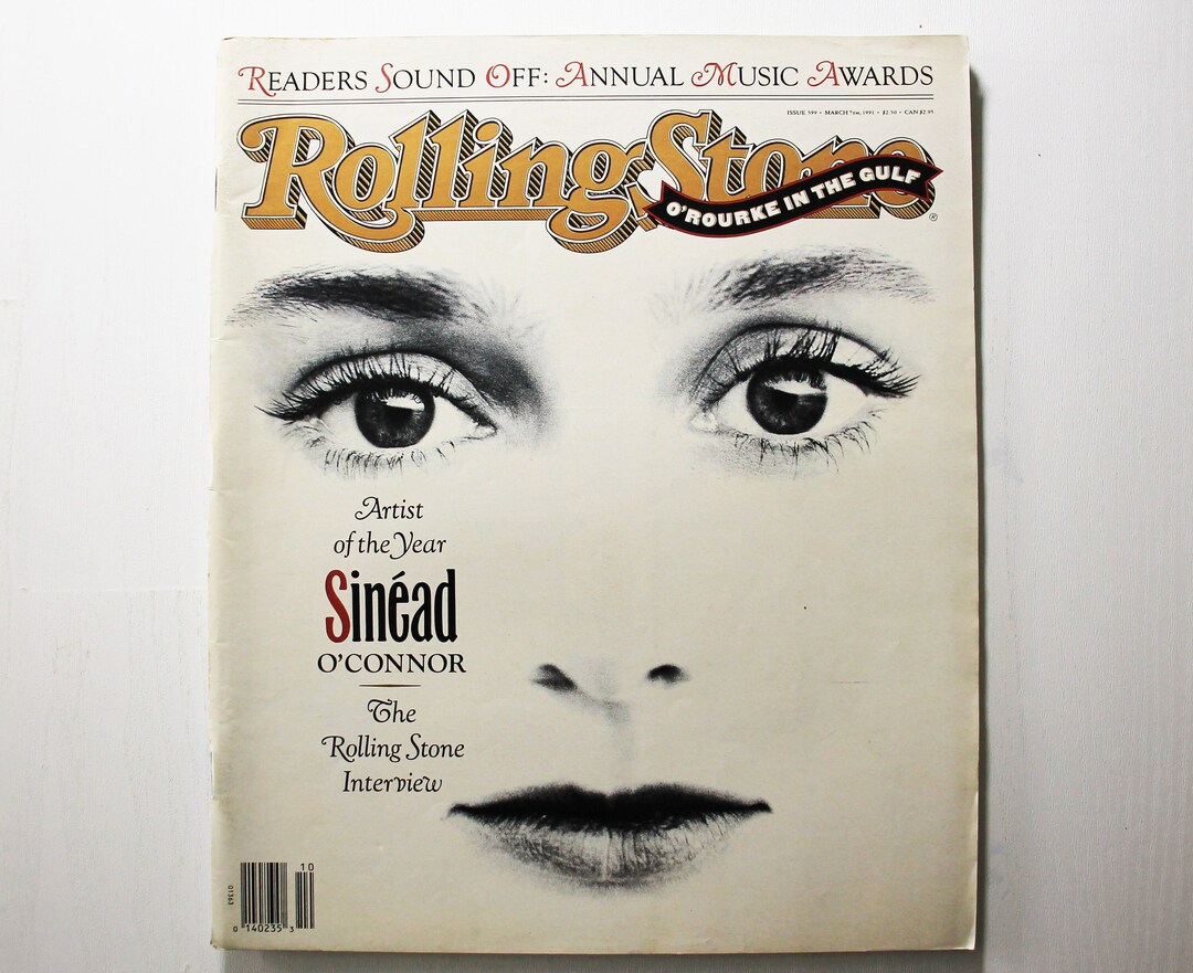 Sinead O'connor - Vintage Rolling Stone Magazine - March 7 1991, Issue ...