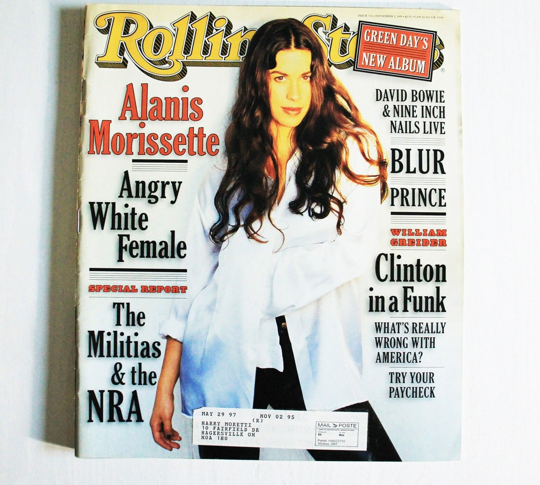 Vintage Rolling Stone Magazine Alanis Morissette November 2 - Etsy