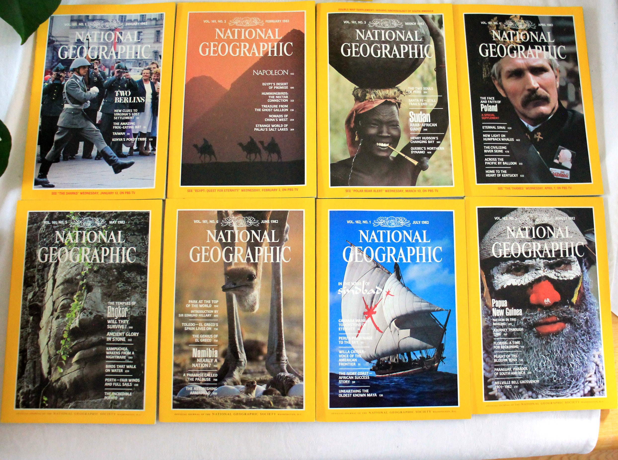 1980s National Geographic Magazine 1982-1987 Selection Sold ...