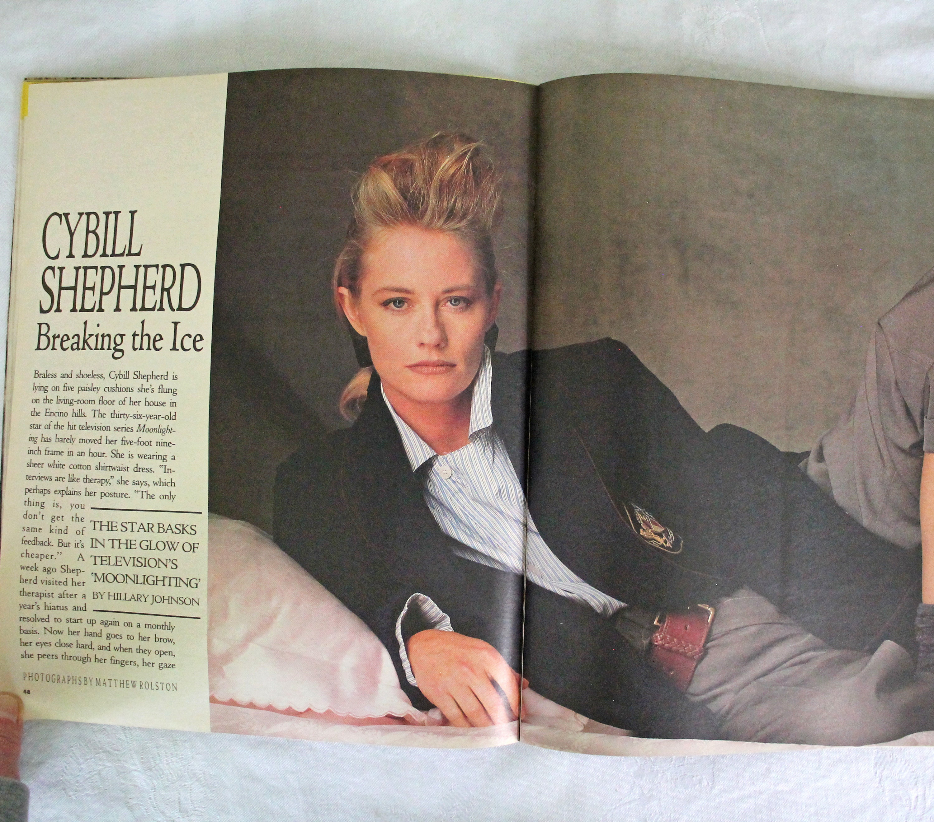 Cybill Shepherd - Vintage Rolling Stone Magazine - October 9 1986 ...