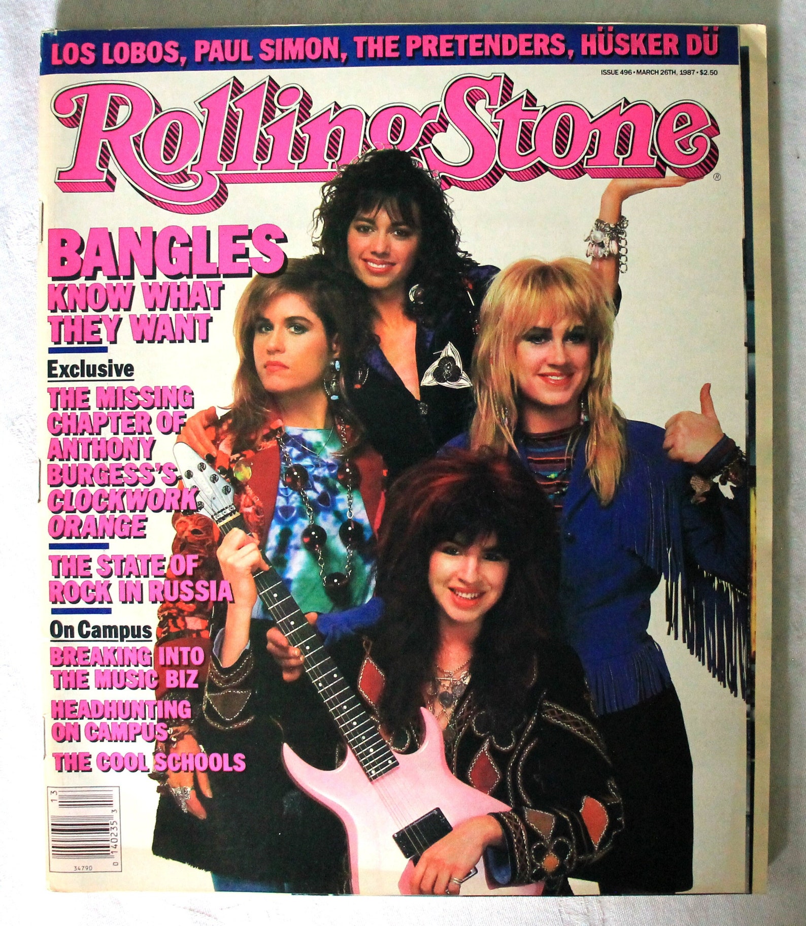 Bangles - Vintage Rolling Stone Magazine - March 26 1987, Issue 496 - Etsy