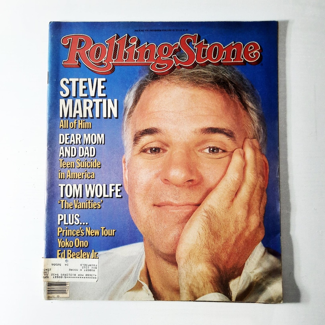 Steve Martin - Vintage Rolling Stone Magazine - November 8, 1984, Issue ...