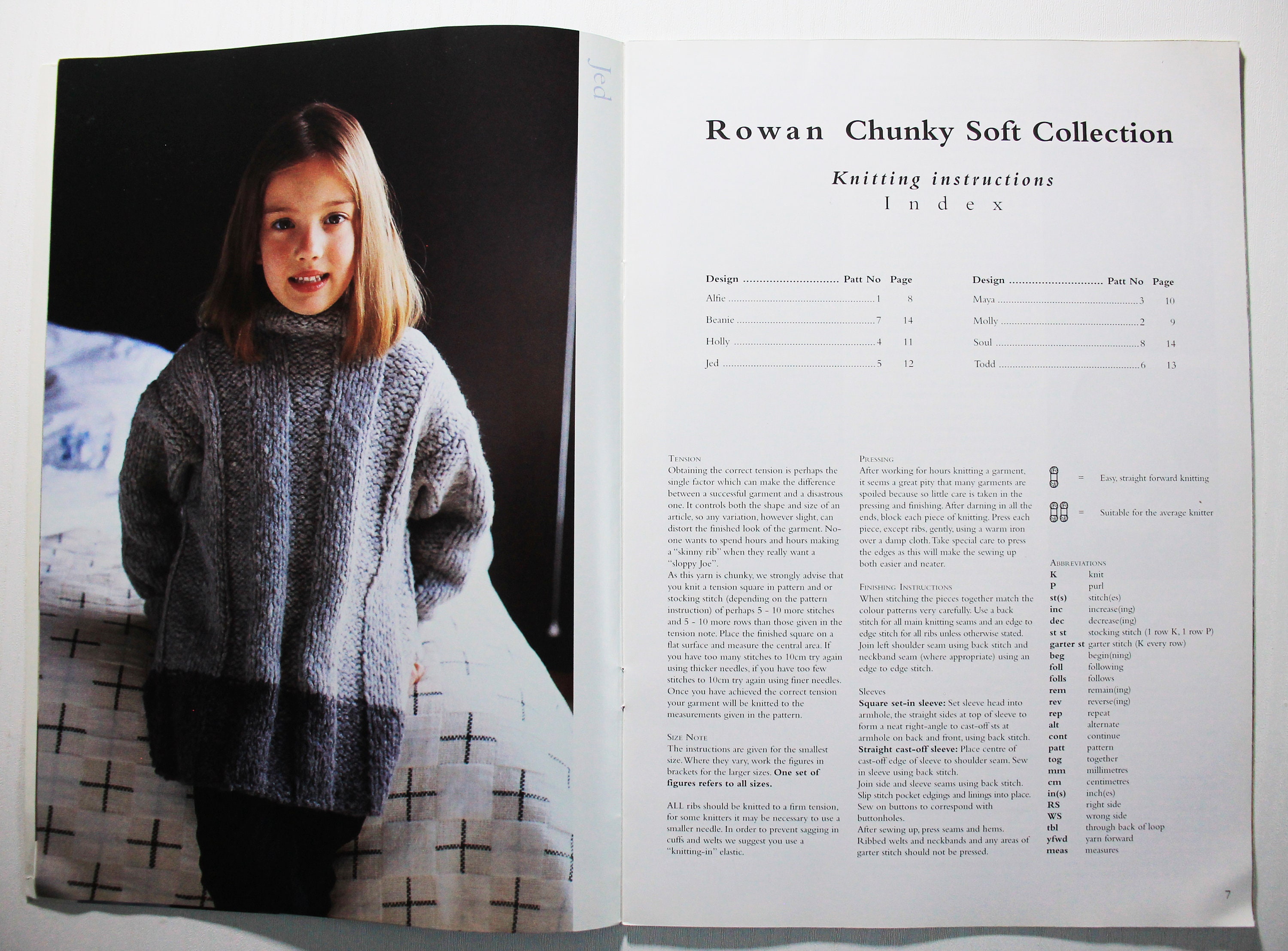 ROWAN Pattern Book the Chunky Soft Collection Six Designs by - Etsy