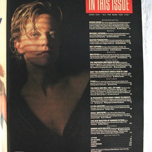 Sting - 1980s Rolling Stone Magazine - February 11, 1988, Issue 519 - Etsy