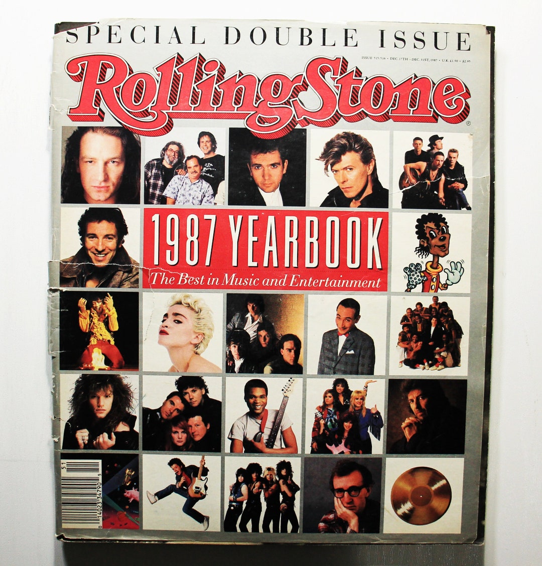 Vintage Rolling Stone, 1987 Yearbook, Special Double Issue - Etsy
