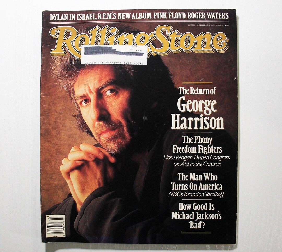 George Harrison - Vintage Rolling Stone Magazine - October 22 1987 ...