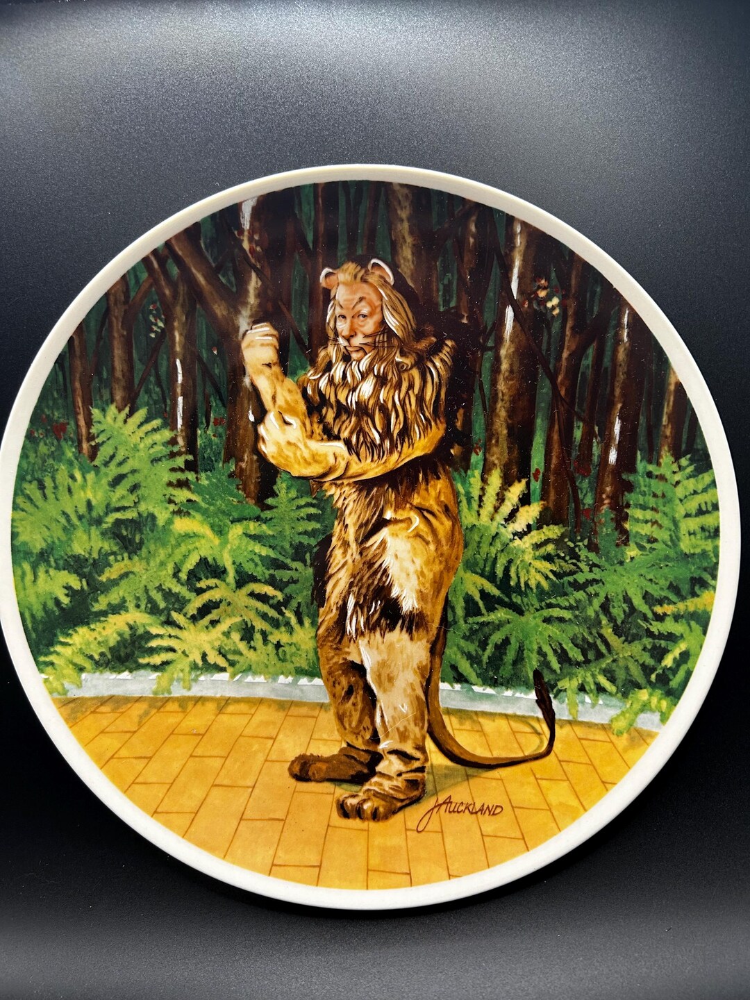 The Cowardly Lion Collector Plate – Wizard of Oz 1978 – James Auckland ...