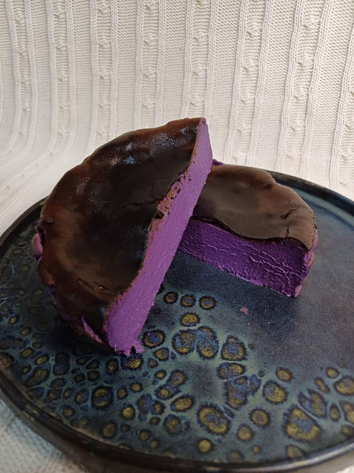 My Recipe "japanese UBE Purple Sweet Potato Basque Cheesecake" By - Etsy