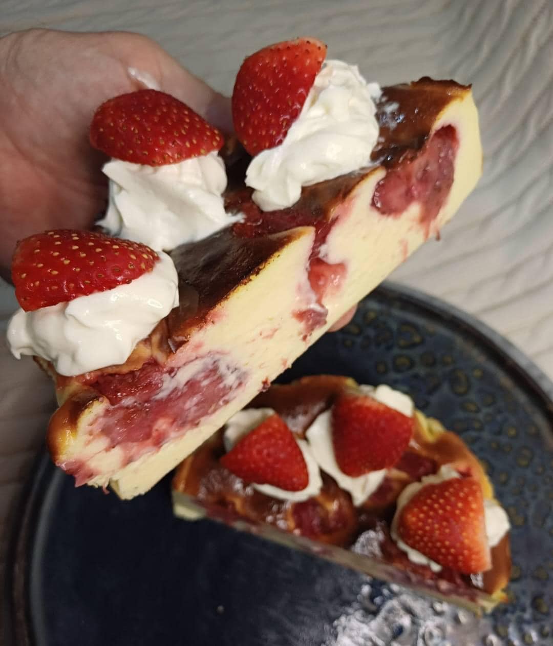 My Recipe "strawberry Basque Cheesecake" Recipe Created - Etsy