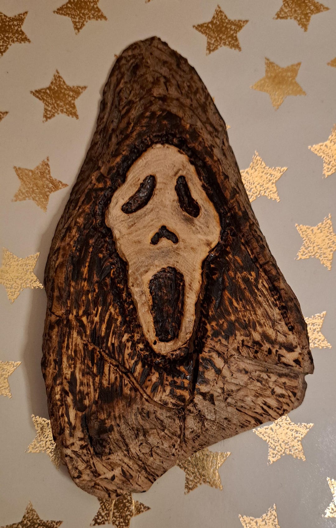 Ghostface Wood Carving - Etsy UK