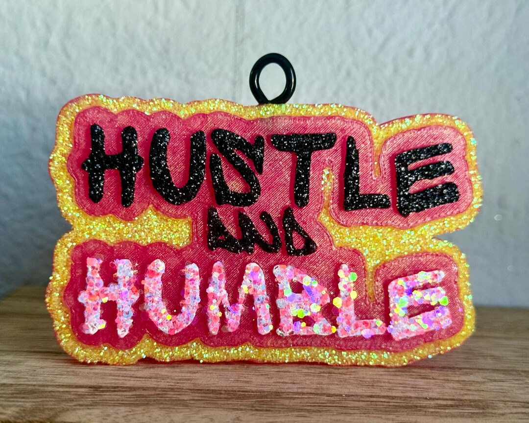 Hustle and Humble Hard Working Car Freshie Car Air Freshener (mahogany ...