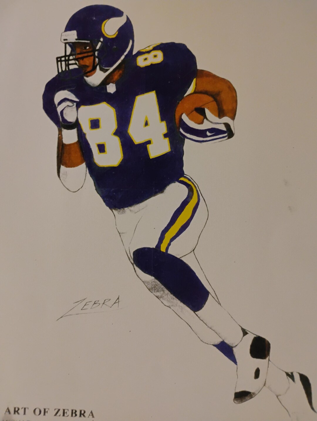 Minnesota Vikings Randy Moss Art Print - Etsy
