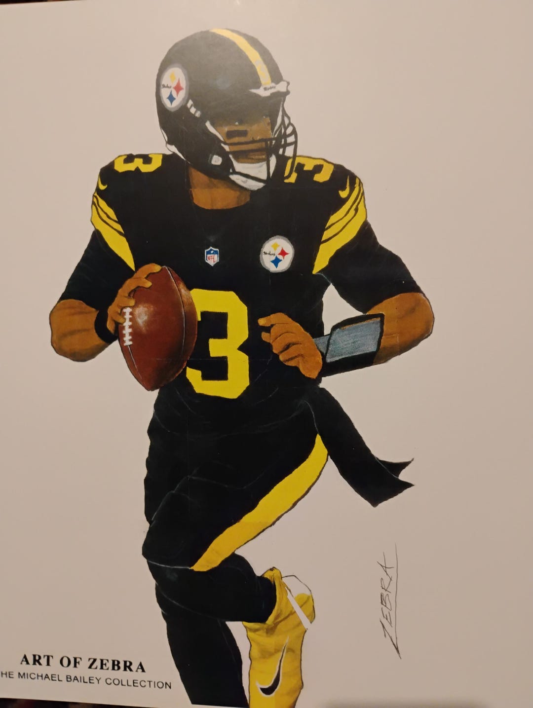 Pittsburgh Steelers Russell Wilson Art Print - Etsy