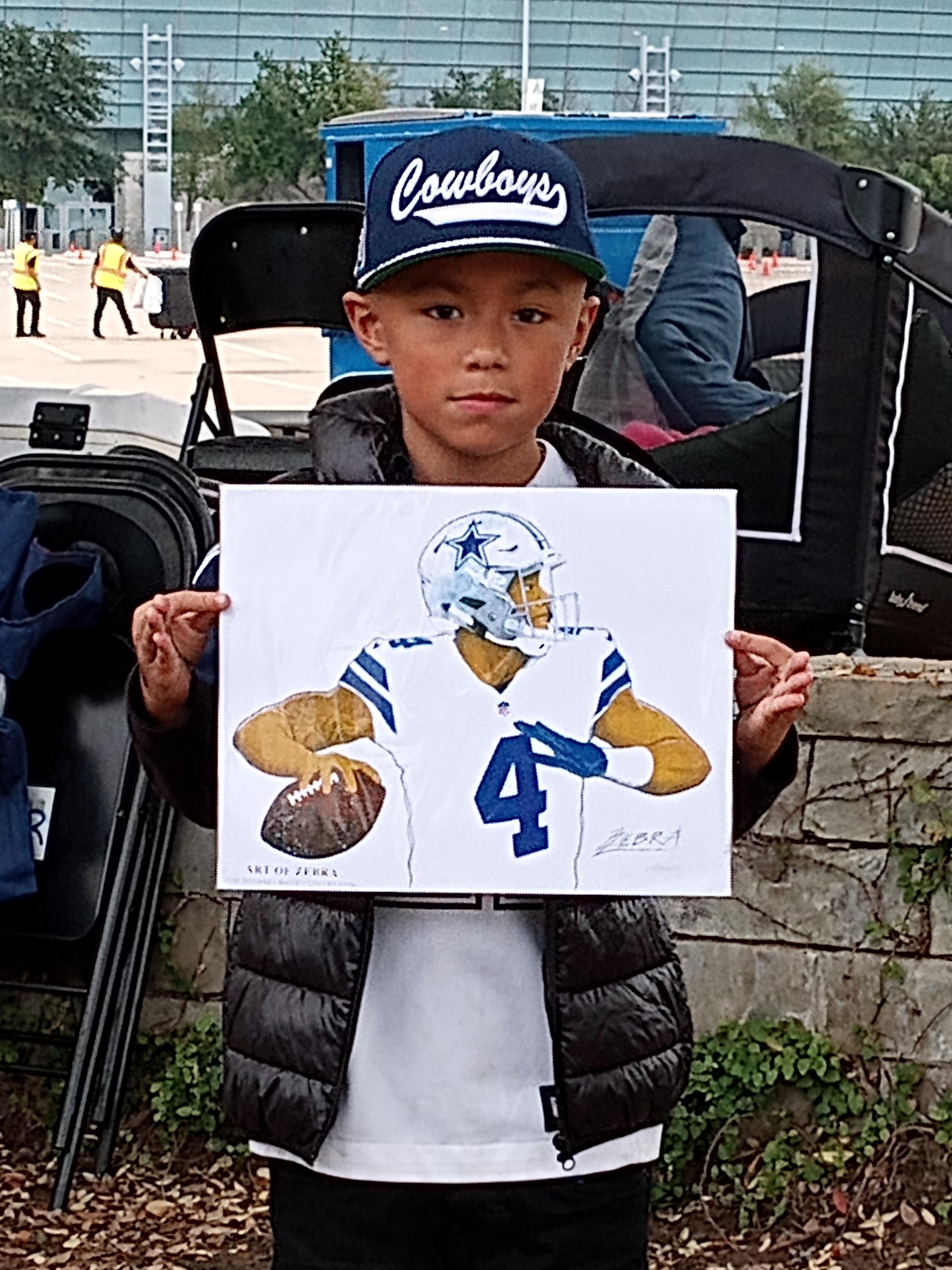 Dallas Cowboys Dak Prescott Art Print - Etsy