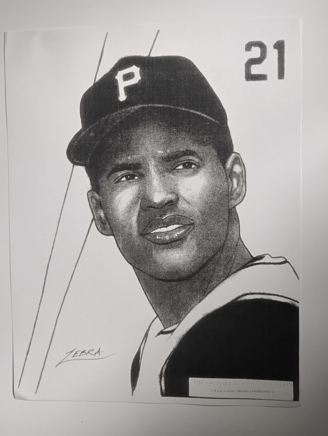 Pittsburgh Pirates Roberto Clemente Art Print - Etsy