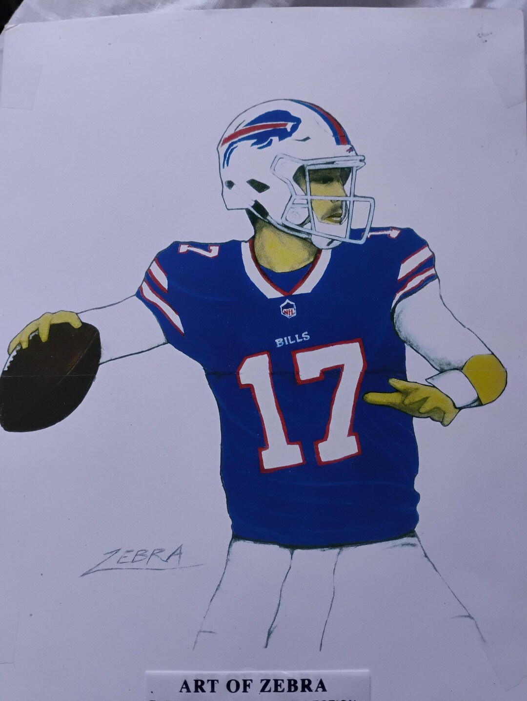 Buffalo Bills Josh Allen Art Print - Etsy