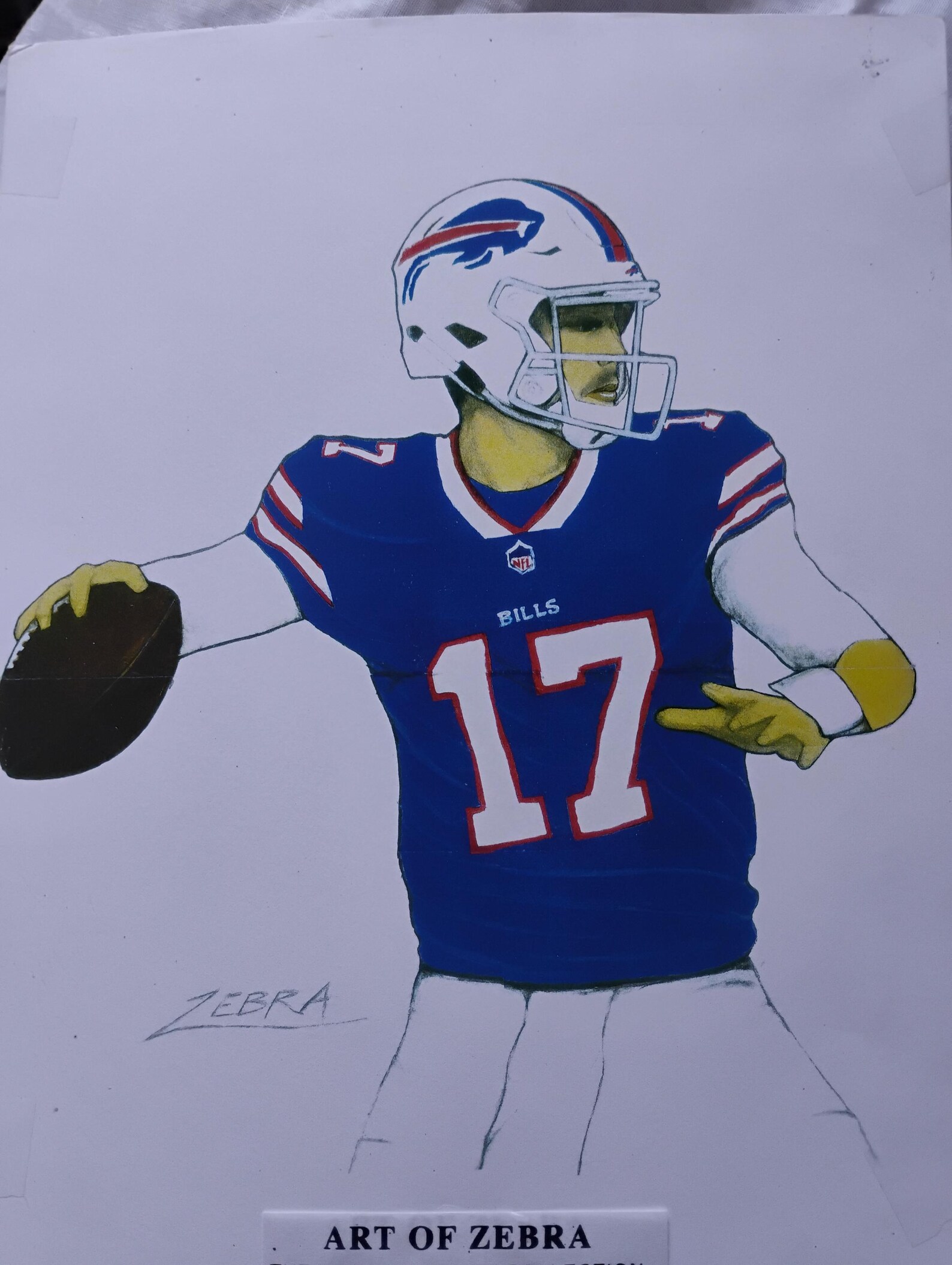Buffalo Bills Josh Allen Art Print - Etsy
