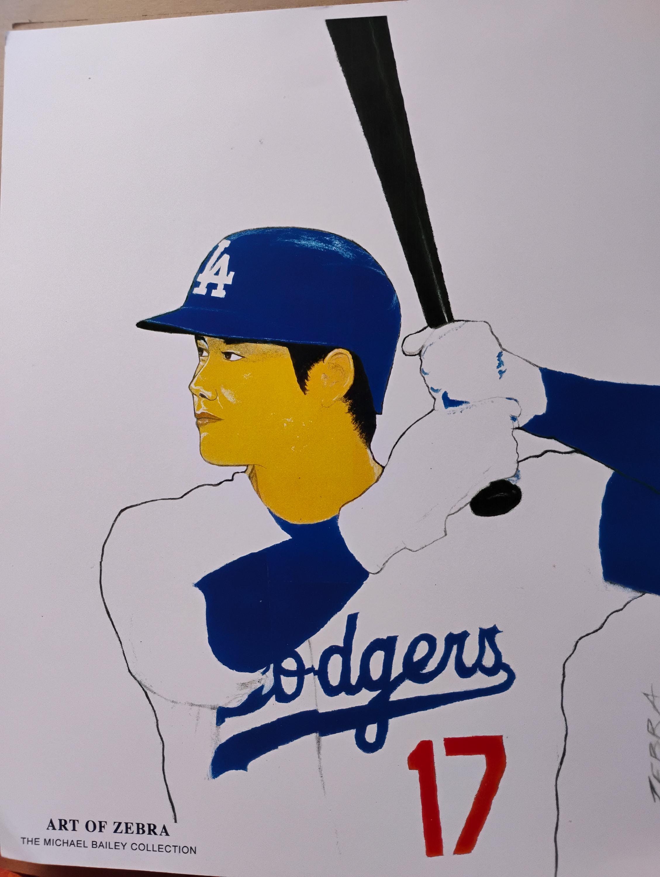 Los Angeles Dodgers Shohei Ohtani Art Print - Etsy