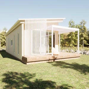 3D Model Experience for Modern Small Single Story. Architectural ...