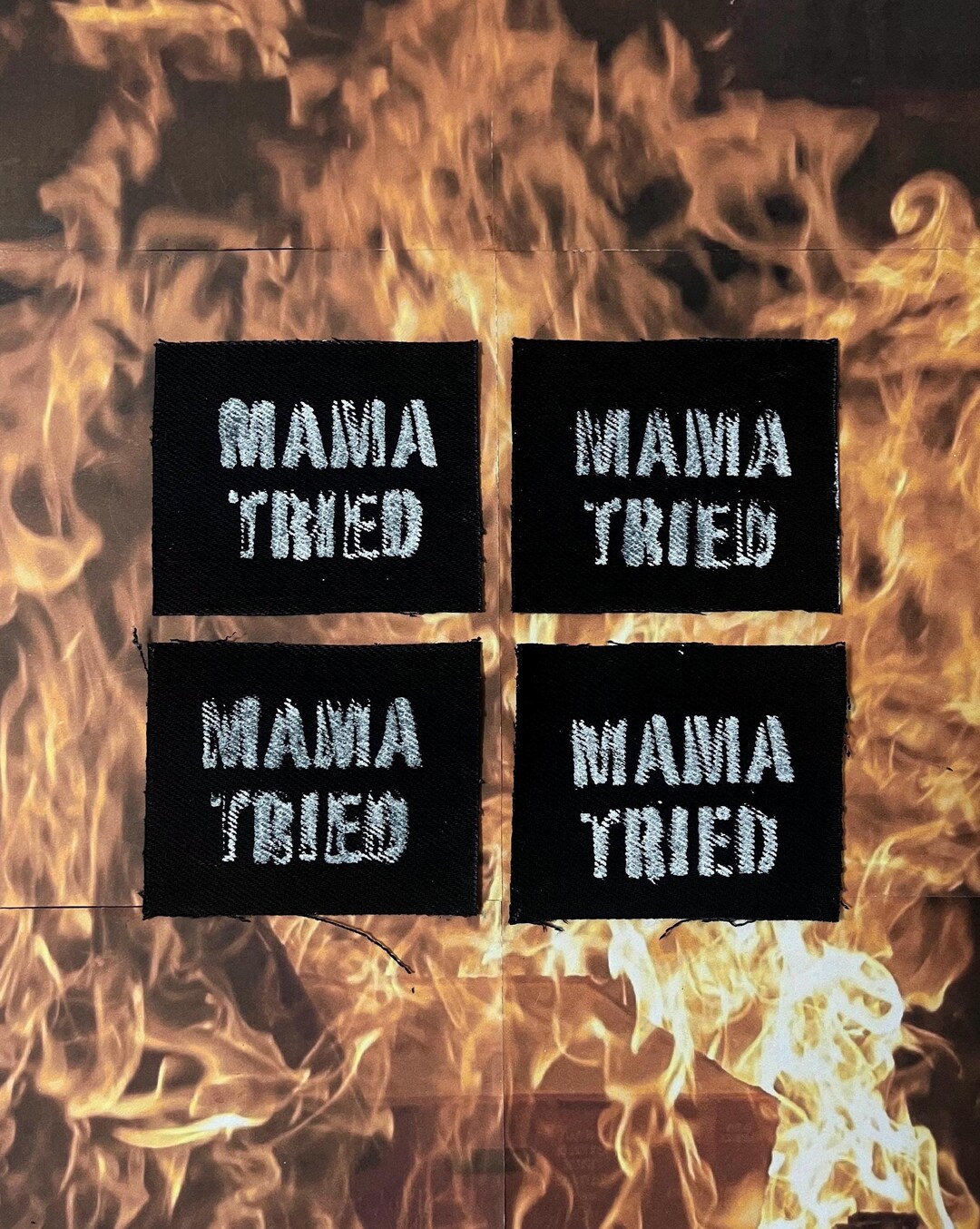 Mama Tried Patch / Raw Edge / Sew On - Etsy