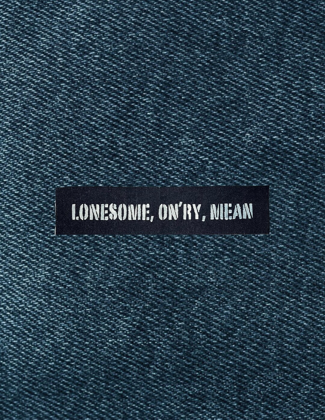 Lonesome, On’ry, Mean Back Patch / Denim / Raw Edge / Sew On - Etsy