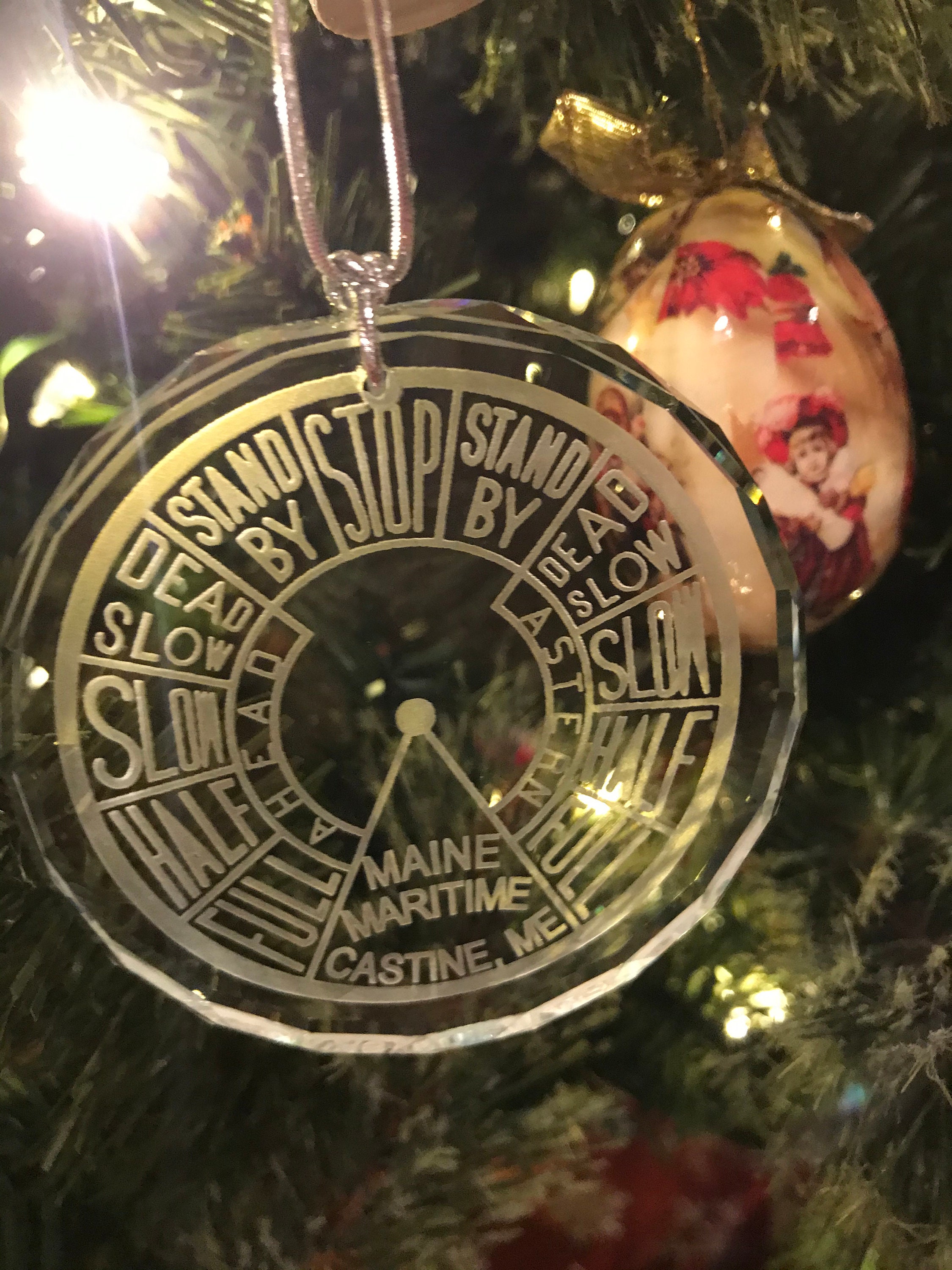 Maine Maritime Academy MMA Crystal Engine Order Telegraph Crystal ...