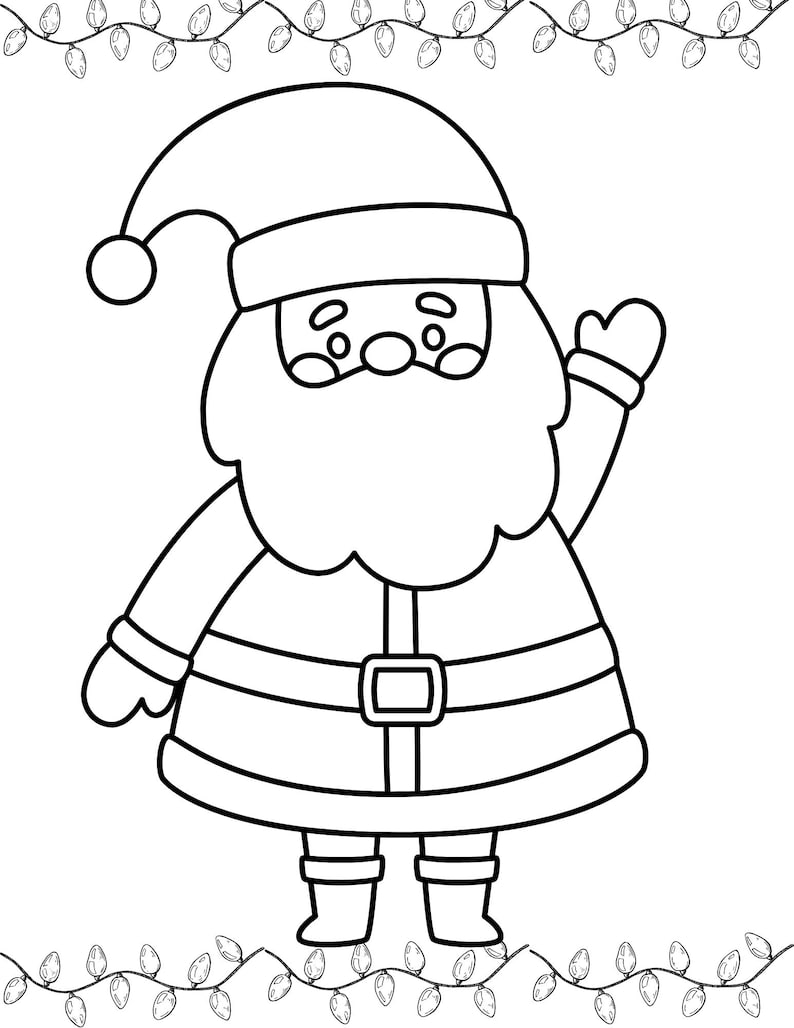 20 Christmas Coloring Pages L Easy Coloring L Coloring Pages L PDF ...
