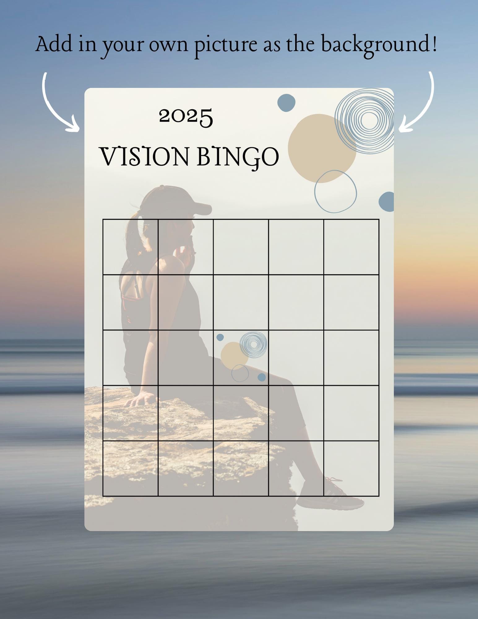 2025 Vision Board Bingo L Vision Board L Bingo Template L Bingo L ...