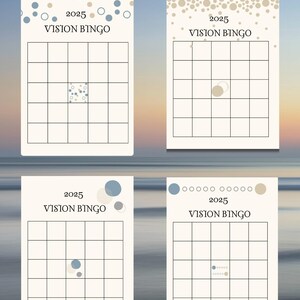 2025 Vision Board Bingo L Vision Board L Bingo Template L Bingo L ...