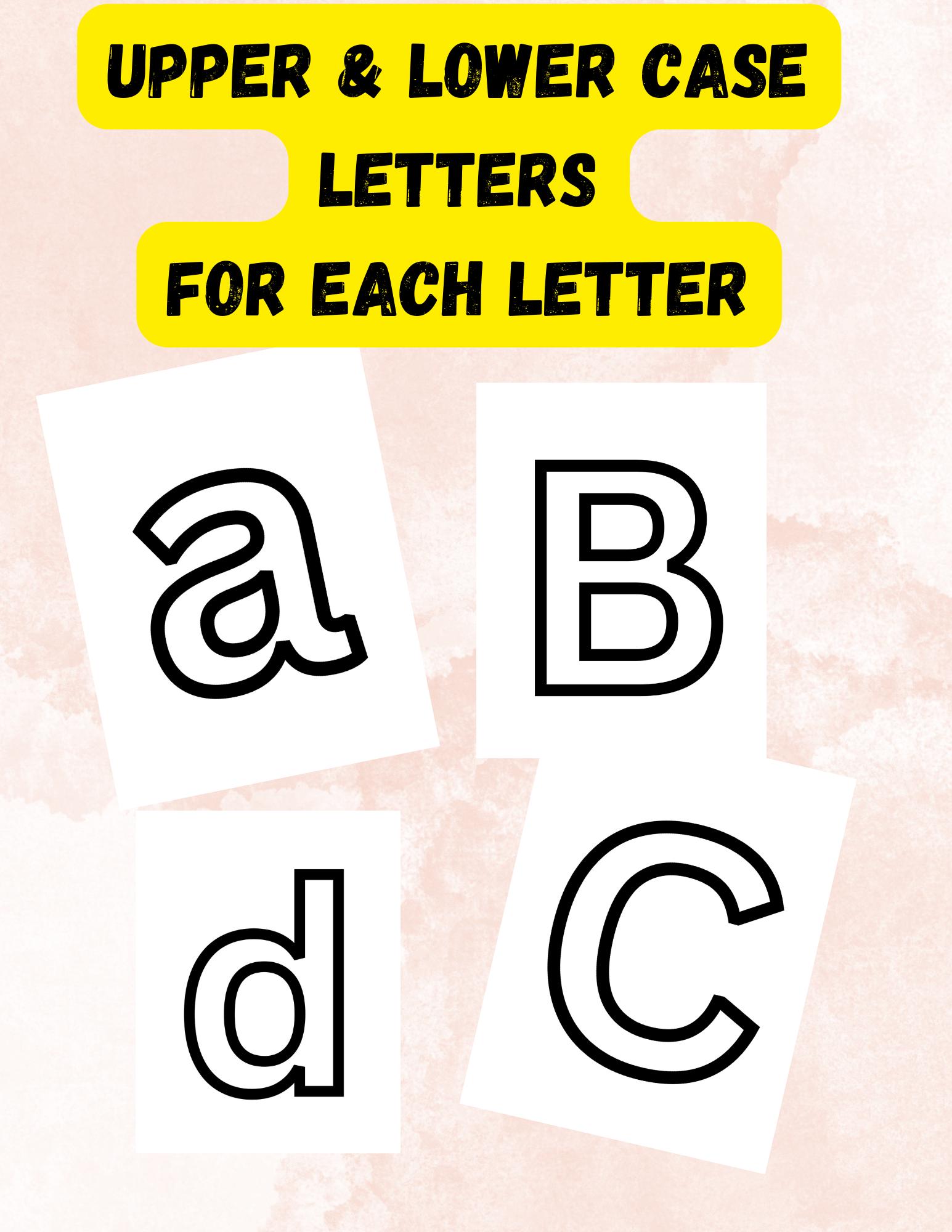 Printable Bubble Letters A-Z | Upper & Lowercase Coloring Pages | 52 ...