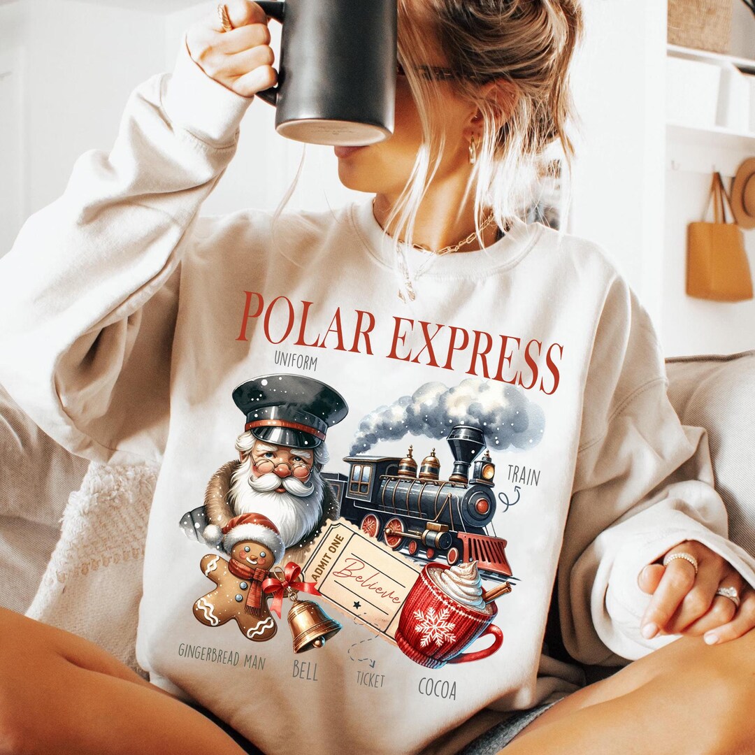 Polar Express Digital Art PNG, Funny Christmas Clipart, North Pole ...
