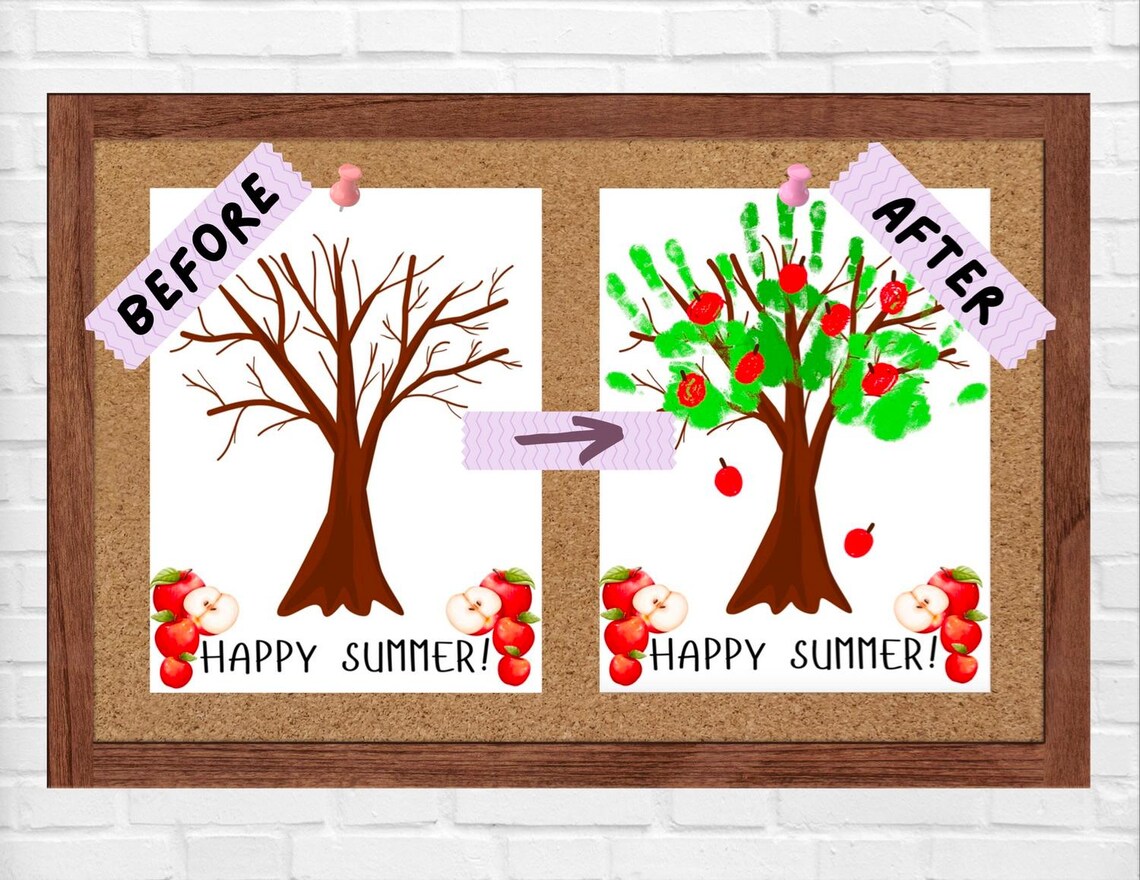 Four Seasons Handprint and Fingerprint Keepsake Printable, Preschool ...