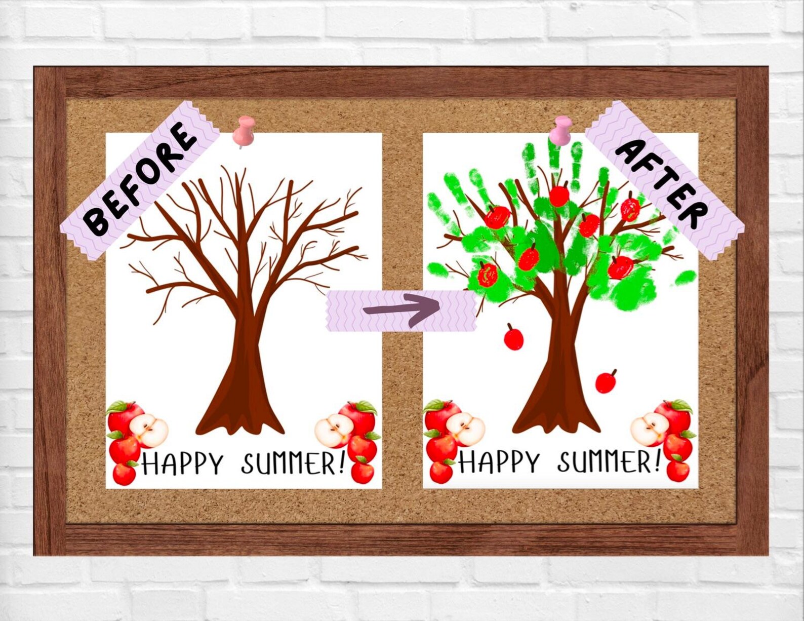 Four Seasons Handprint and Fingerprint Keepsake Printable, Preschool ...