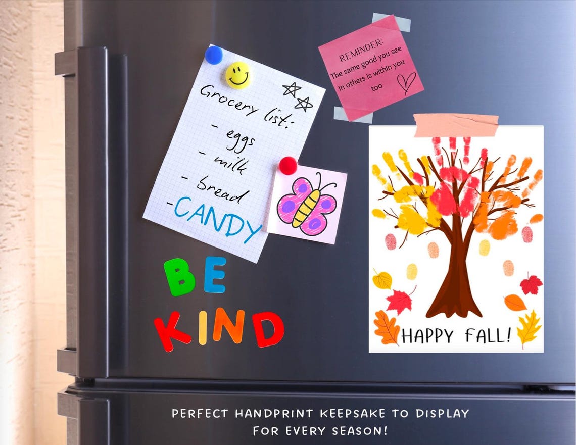 Four Seasons Handprint and Fingerprint Keepsake Printable, Preschool ...