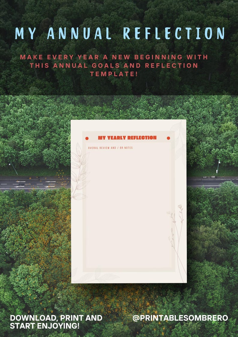 2025 Annual Reflection & Goal-setting Template: Start Your Year With ...