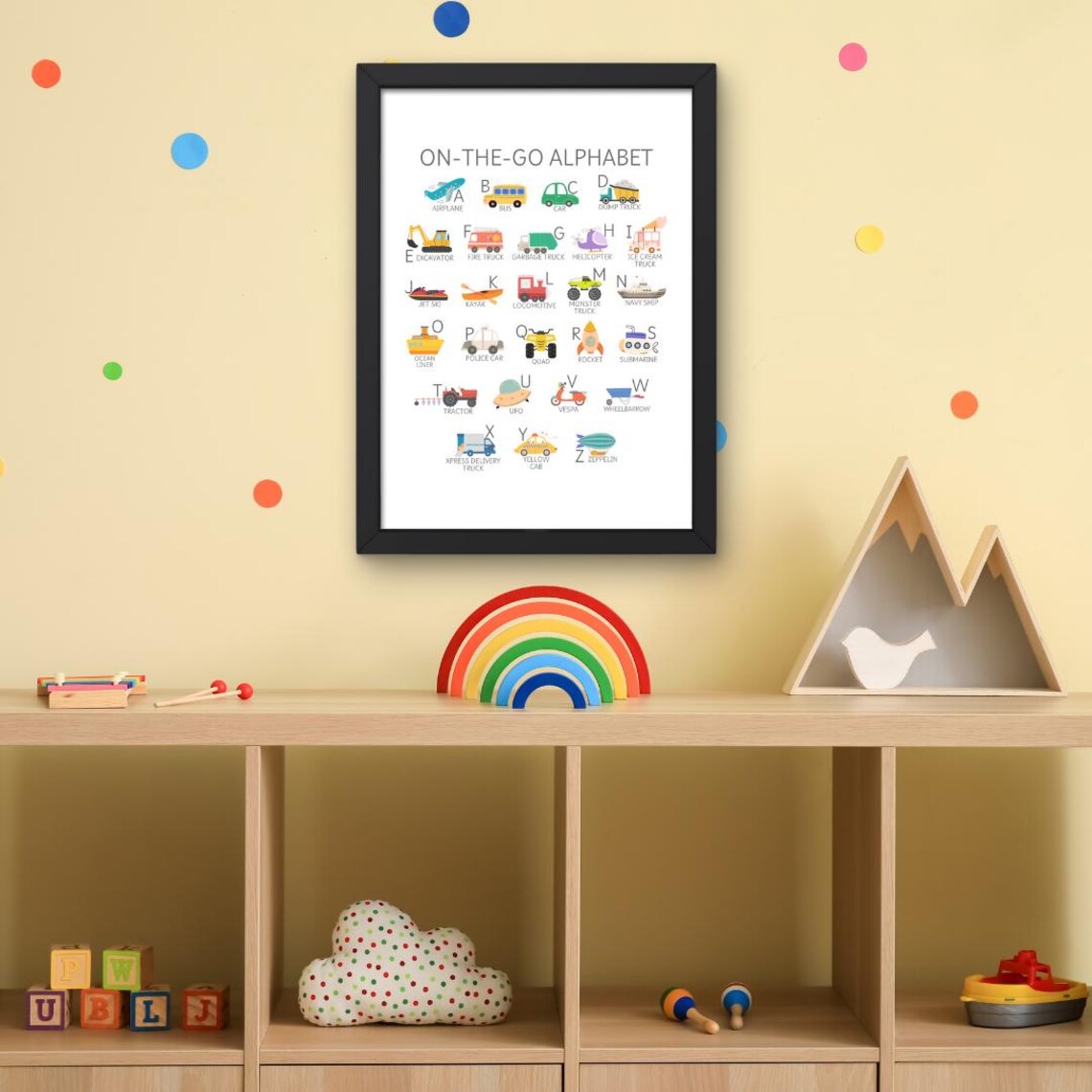 Transportation Alphabet Poster, Printable Vehicle ABC, Printable Wall ...