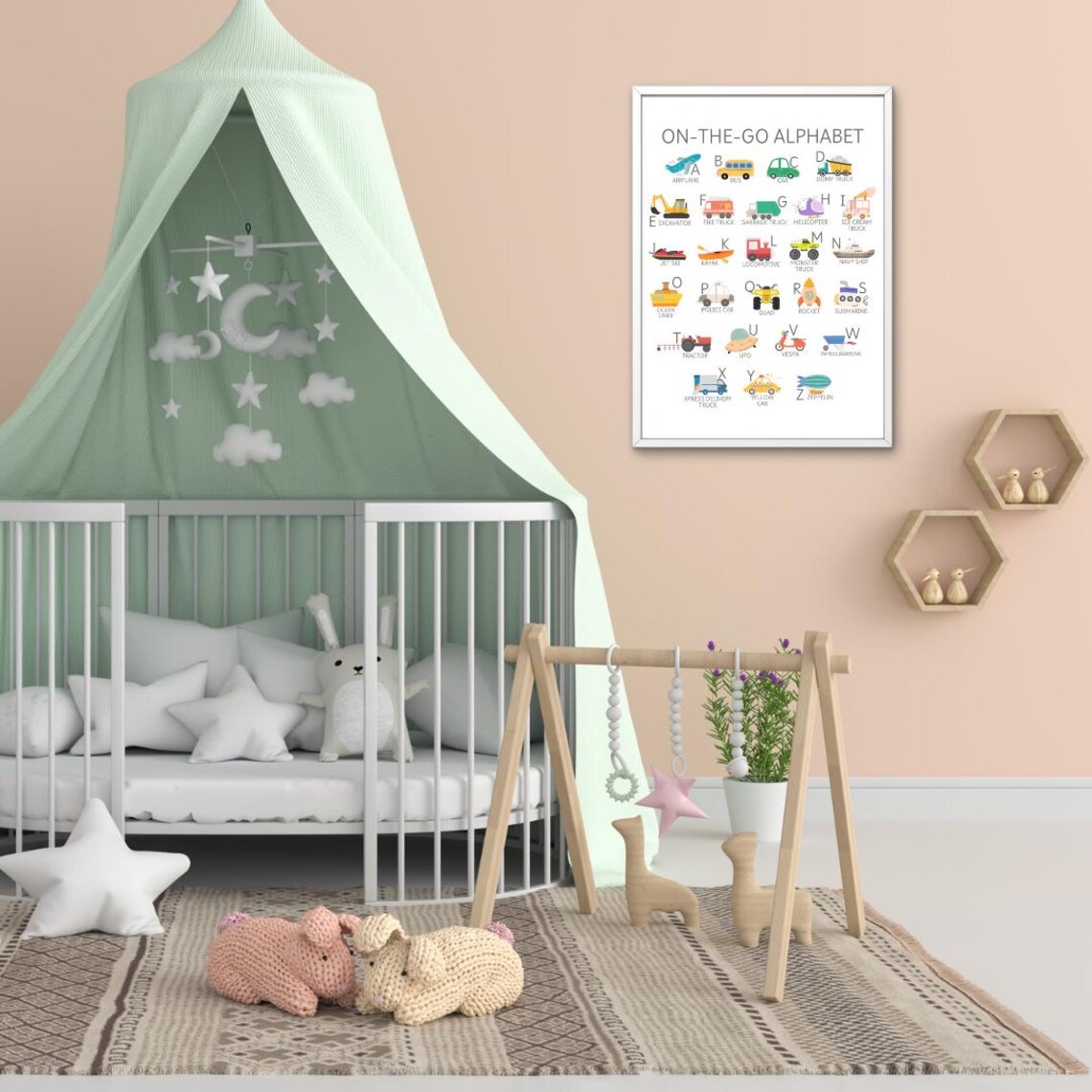 Transportation Alphabet Poster, Printable Vehicle ABC, Printable Wall ...